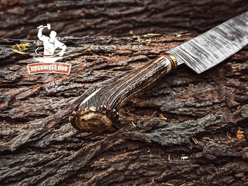 16” inches Handmade Chef Knife Custom Handmade Damascus Steel Kitchen ...